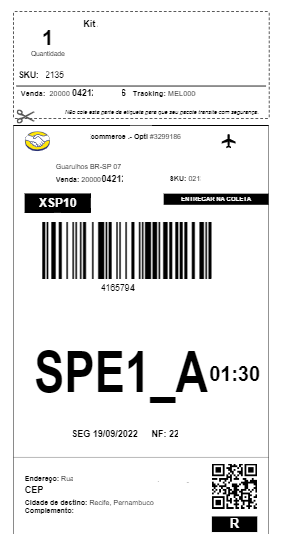 Impressão de Etiquetas – Central de Atendimento