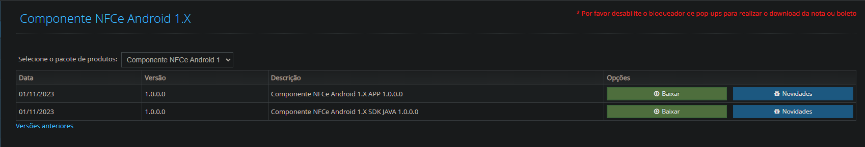 Guia Geral - Componente NFC-e - Android – Central de Atendimento