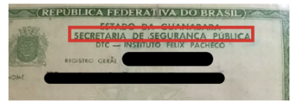 Preenchimento do Órgão Expedidor RG – Central de Atendimento