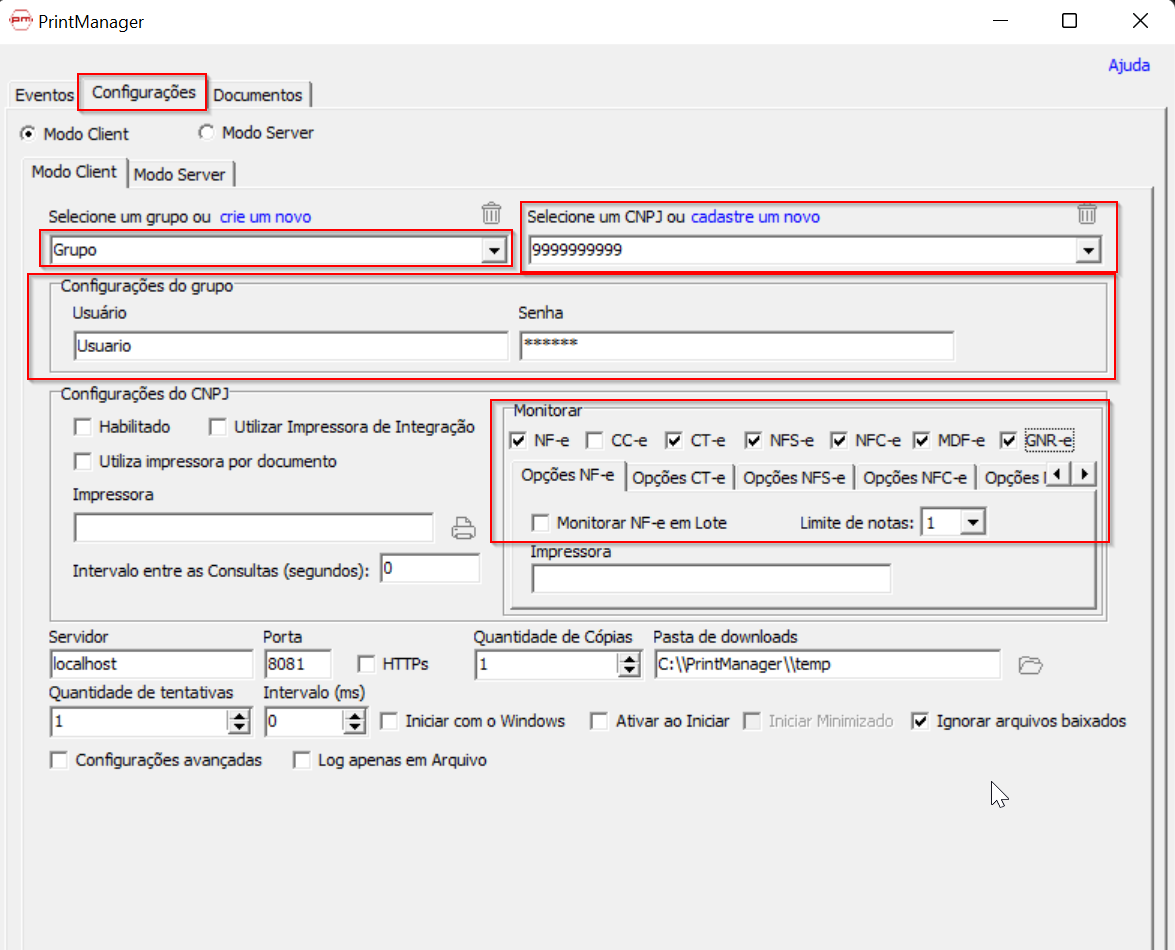 Instalação e Configuração do Print Manager – Central de Atendimento